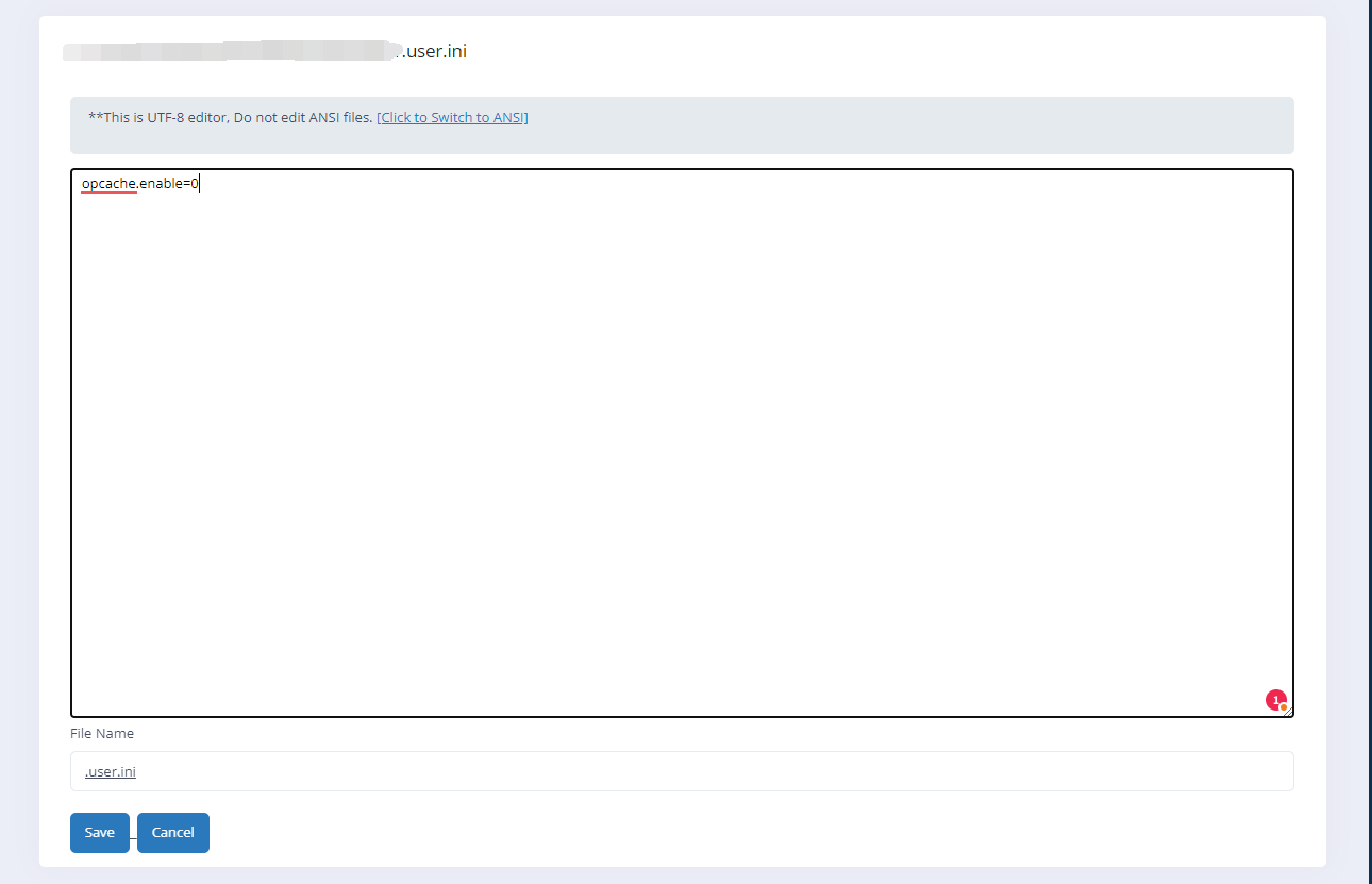 How to adjusting PHP OPCache from .user.ini ? - SharkASP.NET