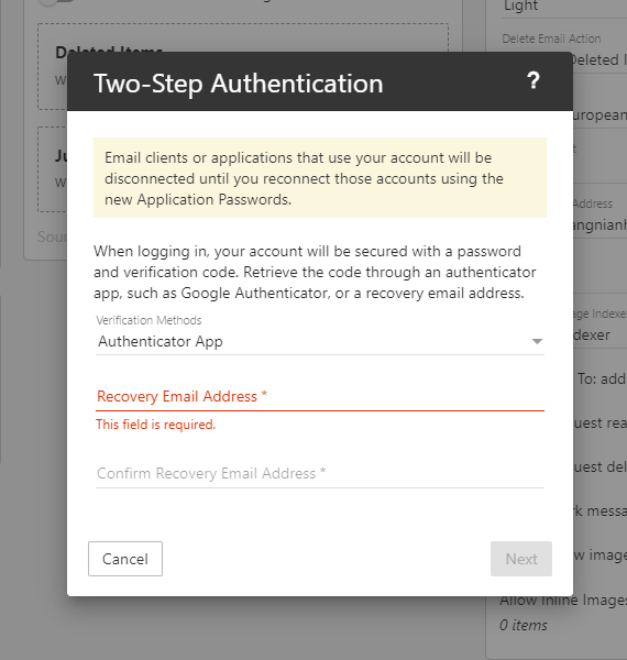 How to Setup SmarterMail Email with Two Factor Authentication