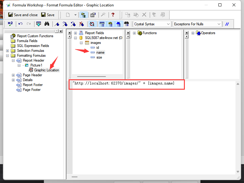 How to load images dynamically/programmatically in Crystal Reports