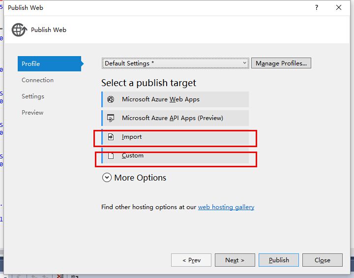 How to use Web deploy feature via Visual Studio 2015