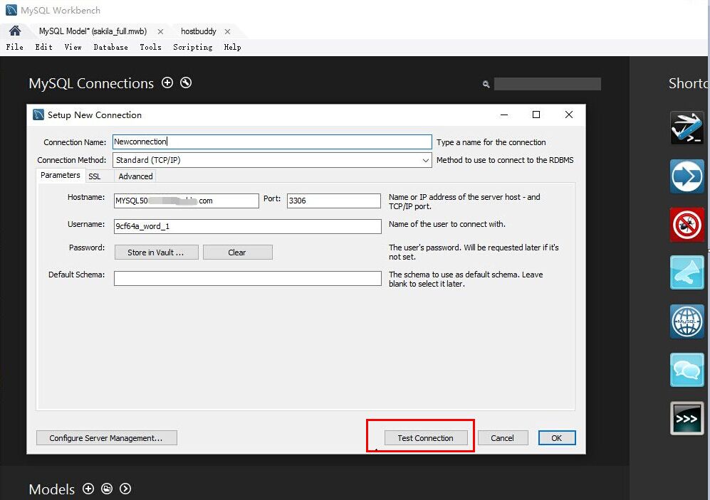 Connect to MySQL with MySQL Workbench - SharkASP.NET